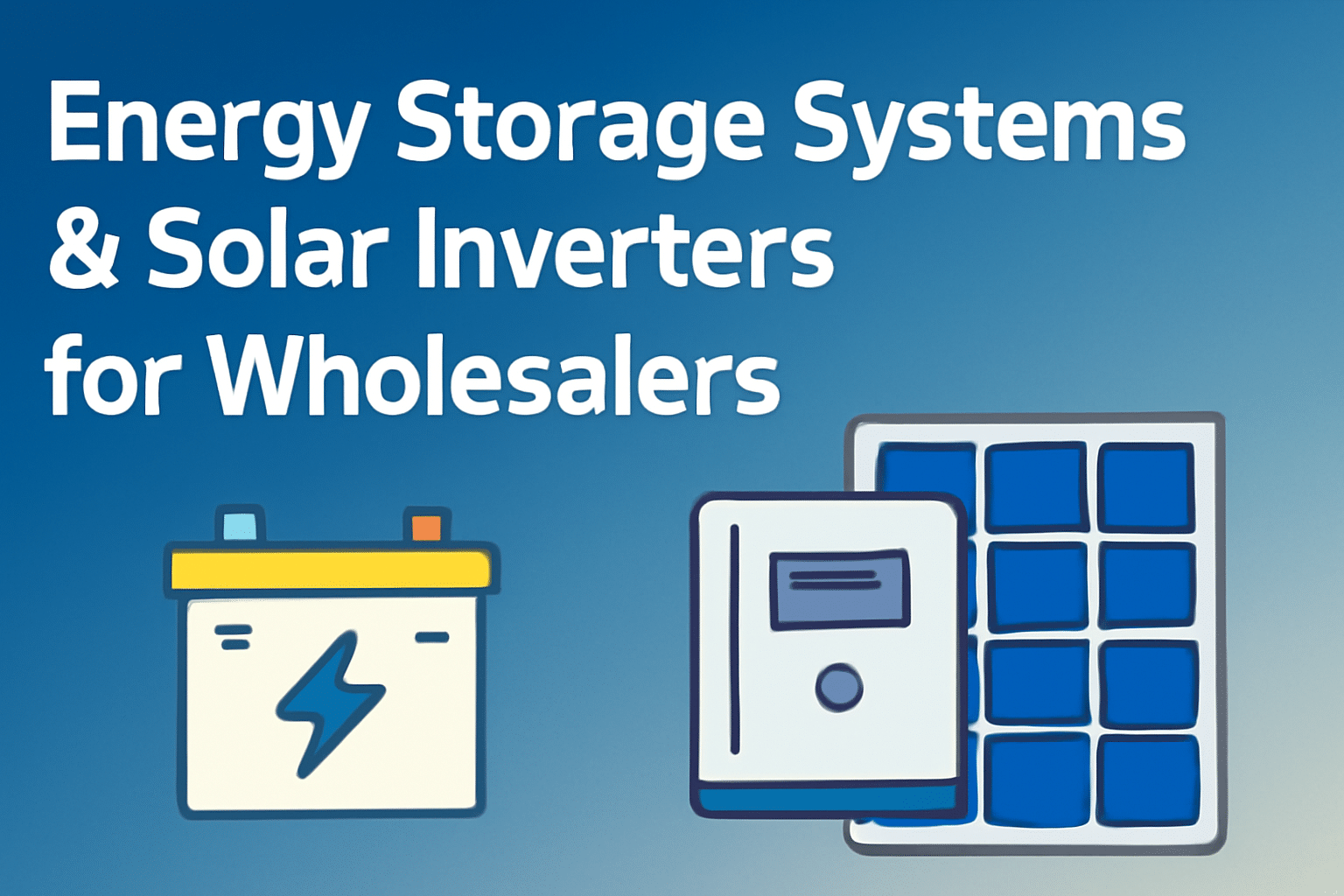 Energy Storage Systems & Solar Inverters for Wholesalers